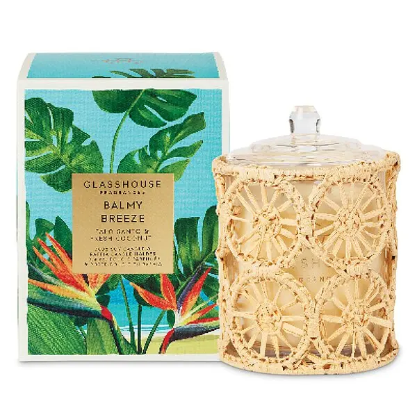 GLASSHOUSE FRAGRANCES Balmy Breeze Candle, 13.4 Oz - No Color