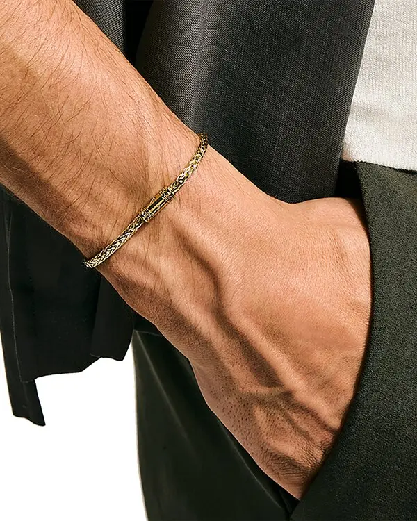 John Hardy 14k Yellow Woven Link Bracelet