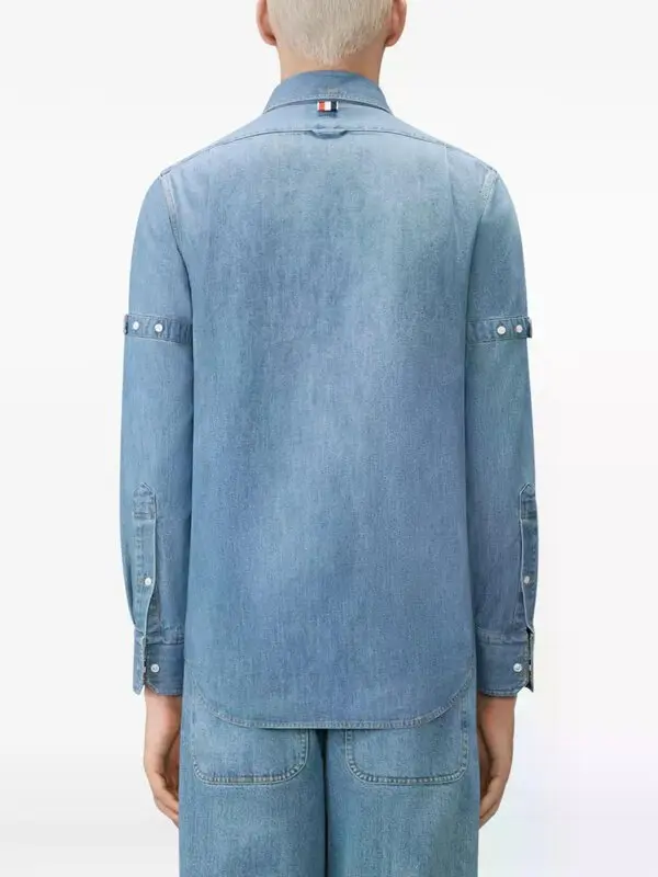 Thom Browne Armband-detail Denim Shirt
