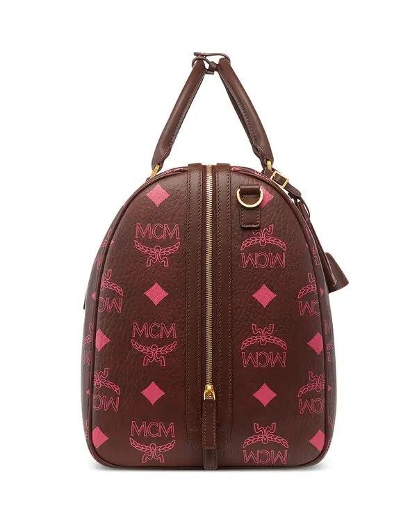 Mcm Ottomar Large Leather Weekender Bag