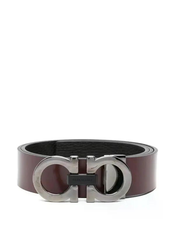 FERRAGAMO Gancini Buckle Belt - Red