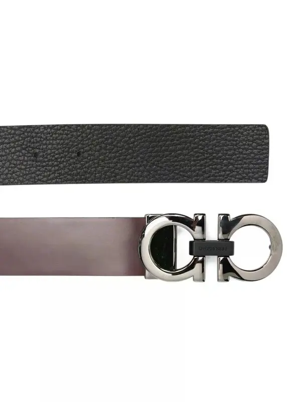 FERRAGAMO Gancini Buckle Belt - Red