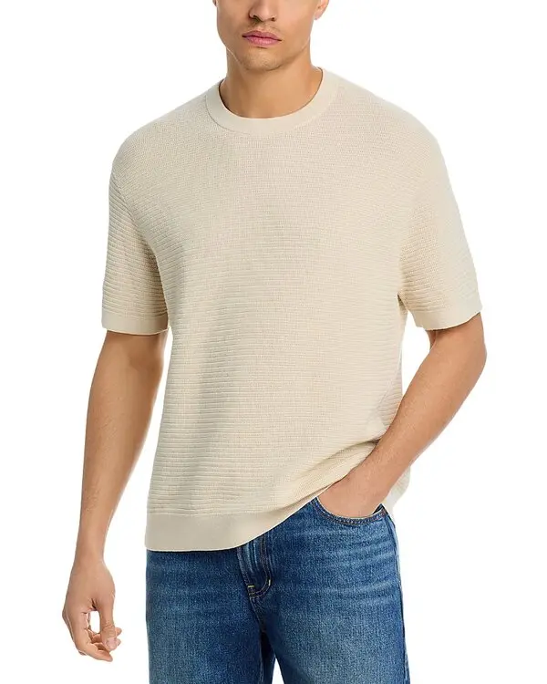 Madewell Textured Cotton Short Sleeve Tee - Dusty Pearl