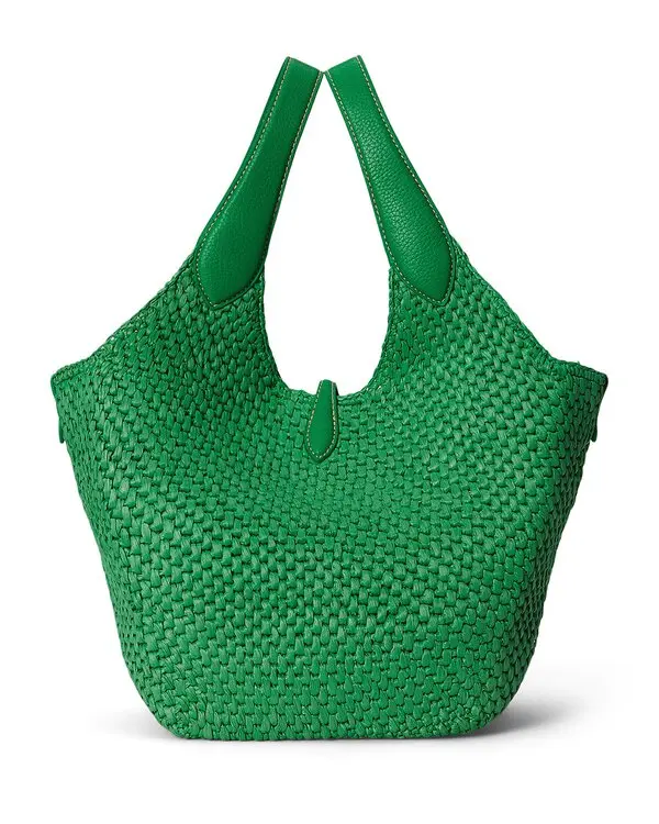 Polo Ralph Lauren Faux Raffia Tote Bag
