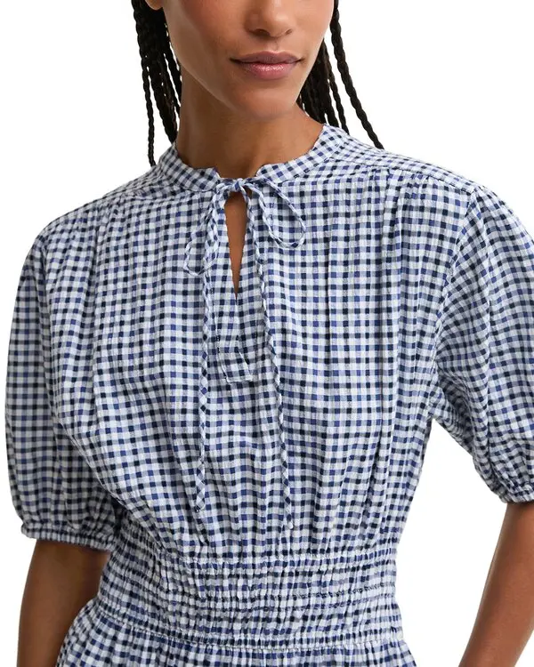 Barbour Ashwell Midi Dress In Gingham Checks