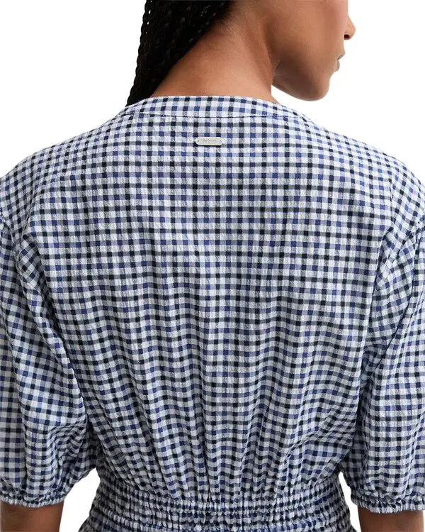 Barbour Ashwell Midi Dress In Gingham Checks