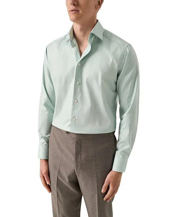 Eton Slim Fit Oxford Dress Shirt - Medium Green