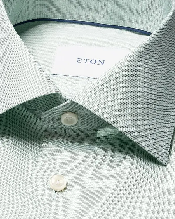 Eton Slim Fit Oxford Dress Shirt - Medium Green