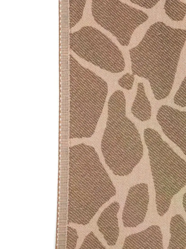 MC2 SAINT BARTH Foutas Giraffe-print Fringed Beach Towel