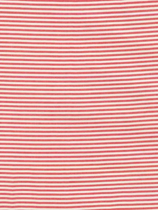MC2 SAINT BARTH Foutas Striped Fringed Towel Beach - Red