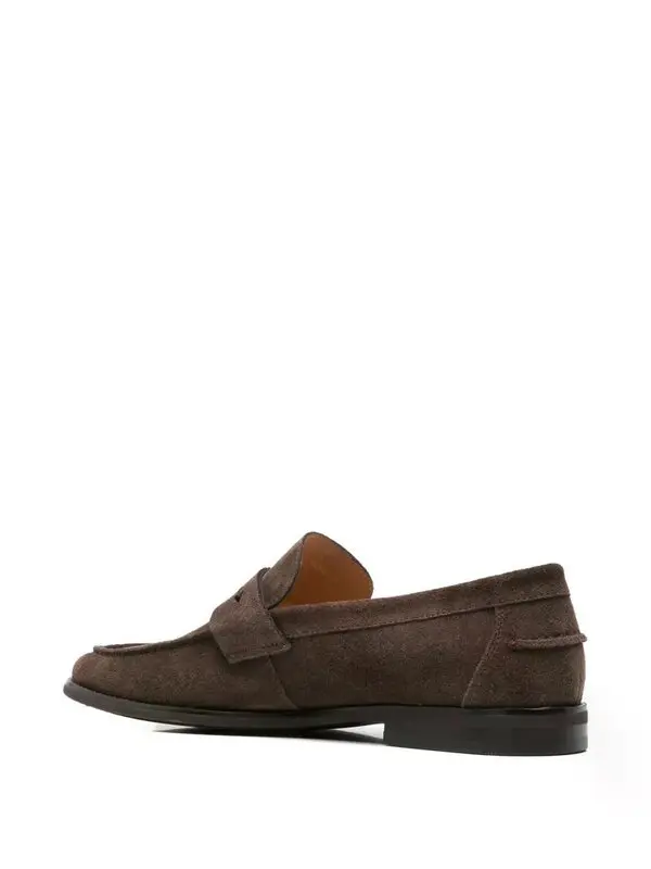 SERGIO MORETTI FIRENZE Suede Penny Loafers