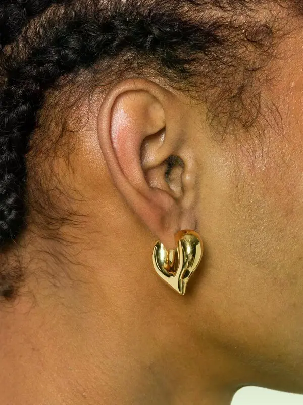 MISSOMA Molten Heart Hoop Earrings - Gold