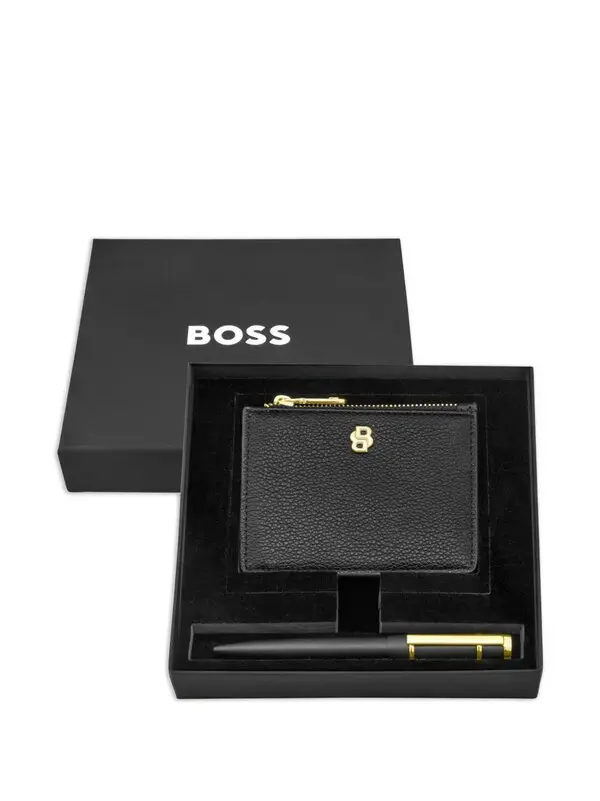 BOSS Logo-plaque Cardholder Pen Set
