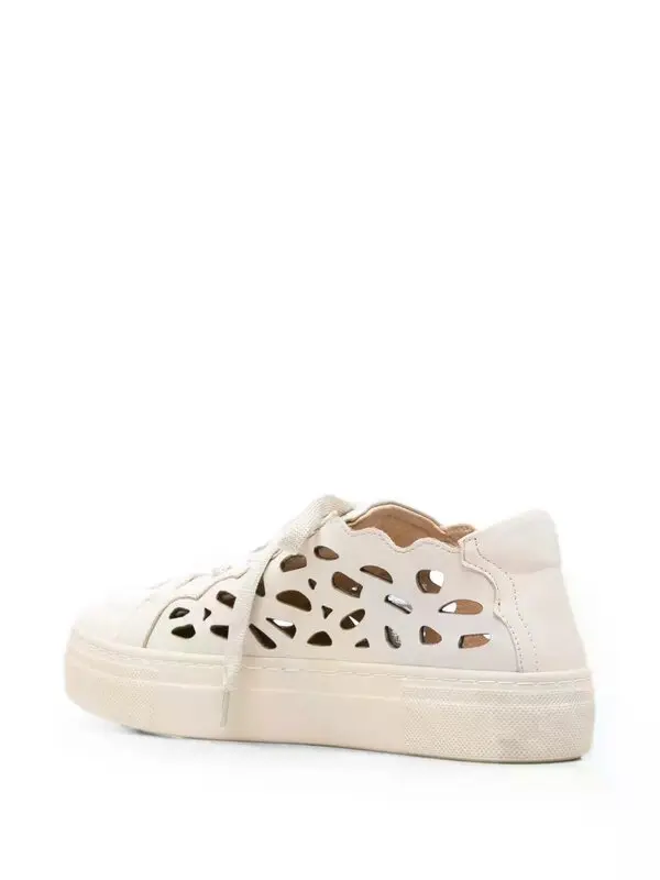 SERGIO MORETTI FIRENZE Cut-out Scalloped Sneakers