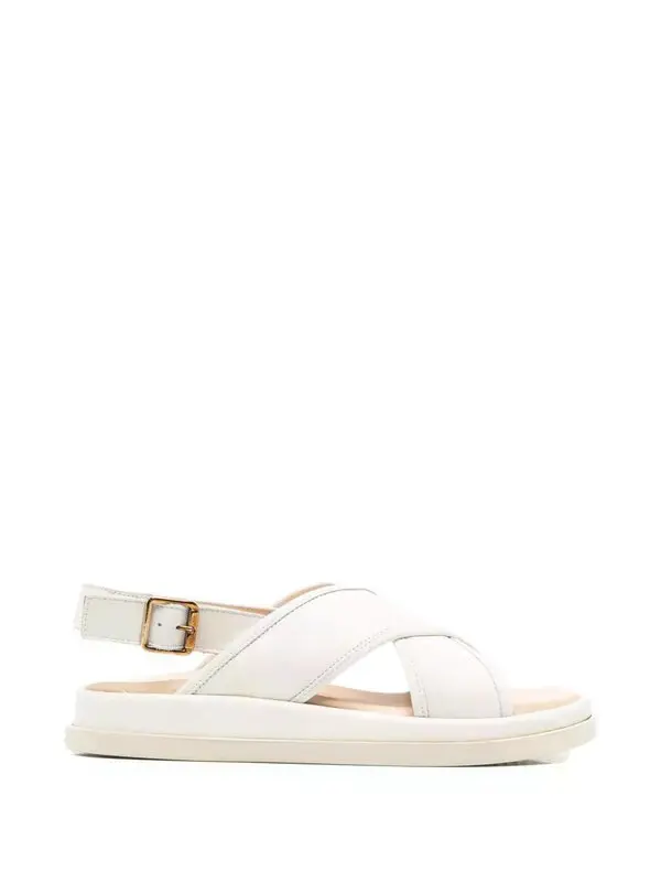SERGIO MORETTI FIRENZE Crossover Strap Slingback Sandals