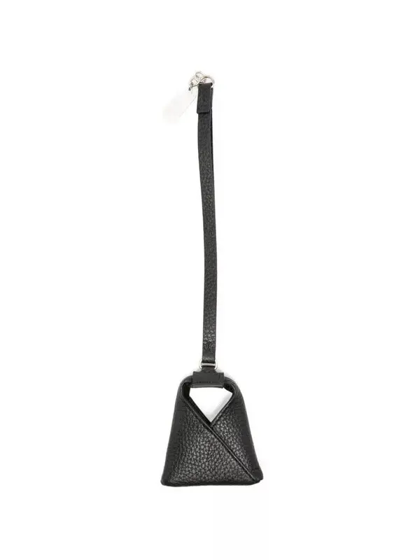 MAISON MARGIELA Leather Keyring - Black