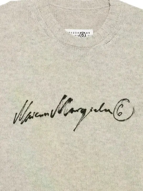 MAISON MARGIELA Logo Knit Sweater
