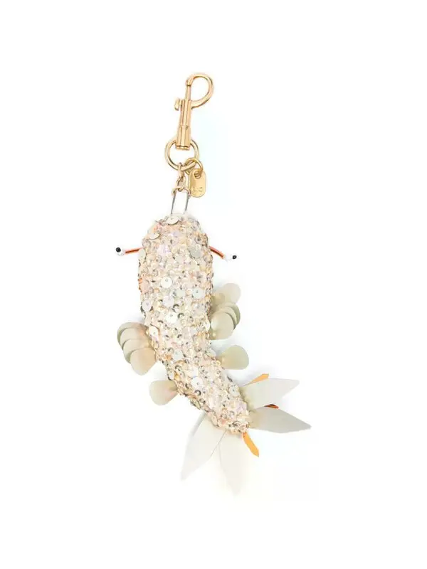 ANYA HINDMARCH Koi Sequin Embellished Keyring