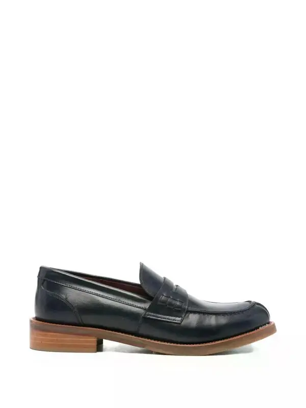 SOMMET Penny-slot Leather Loafers