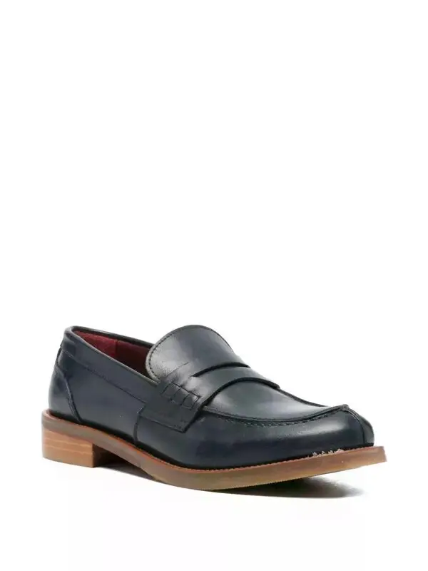 SOMMET Penny-slot Leather Loafers