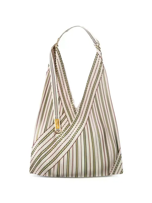 MULTITUDES BAGS Zoe Pleated Stripe Tote Bag