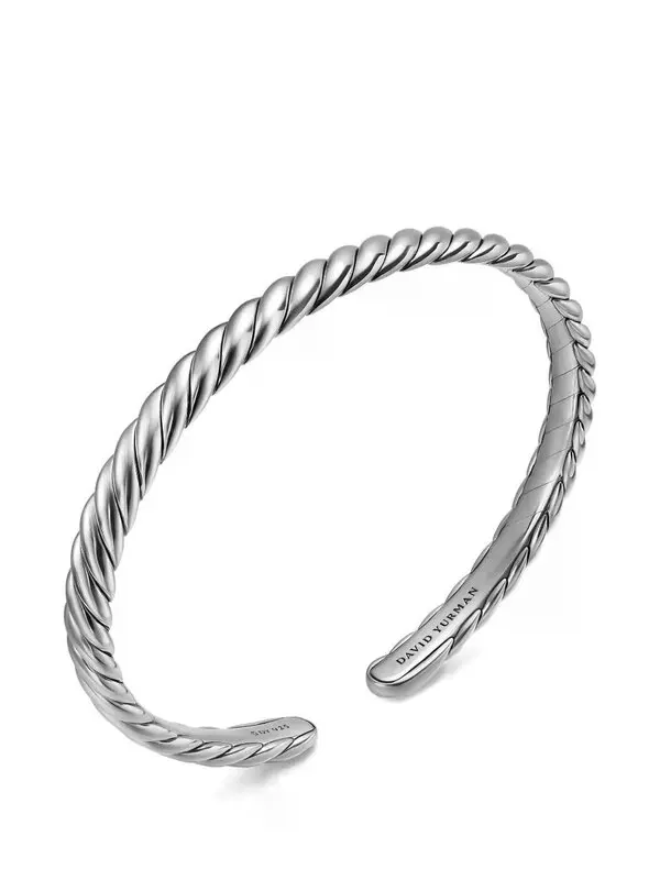 David Yurman Sculpted Cable Flex Bracelet In Sterling