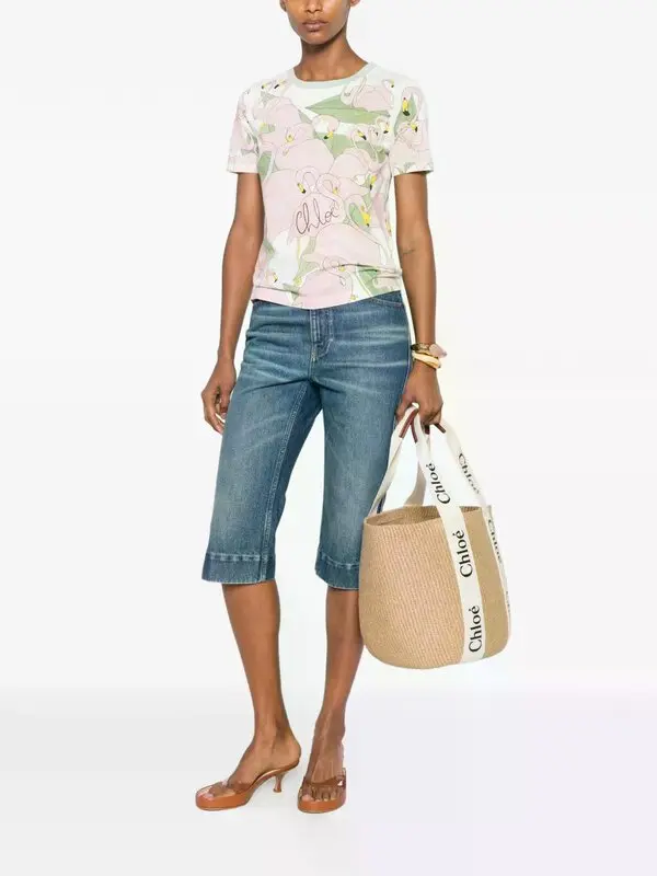 Chloé Flamingo Print T-shirt