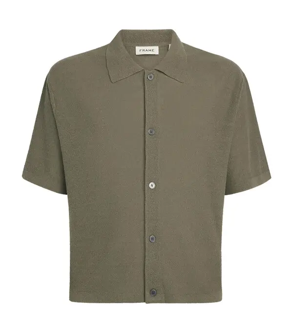 FRAME Silk-linen-blend Overshirt