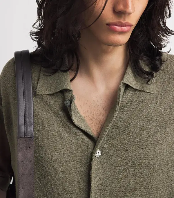 FRAME Silk-linen-blend Overshirt