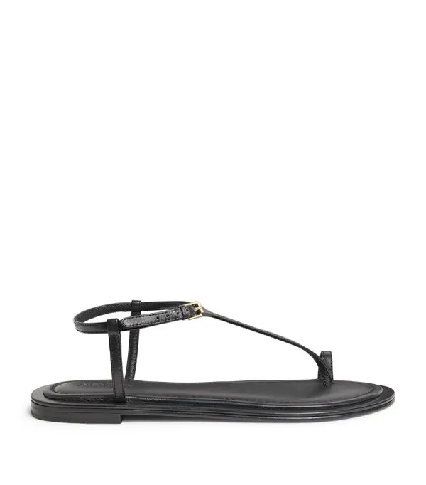 A.emery Leather Alta Sandals - Black