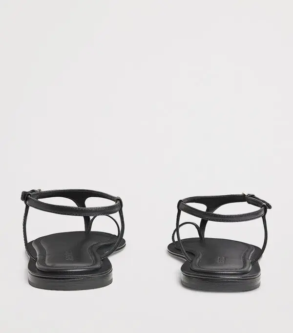 A.emery Leather Alta Sandals - Black