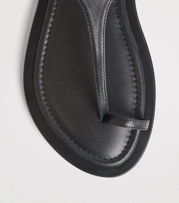 A.emery Leather Alta Sandals - Black