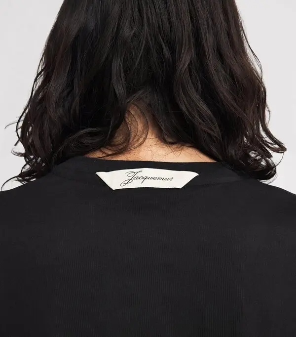 Jacquemus Cotton Rond Carré T-shirt - Black