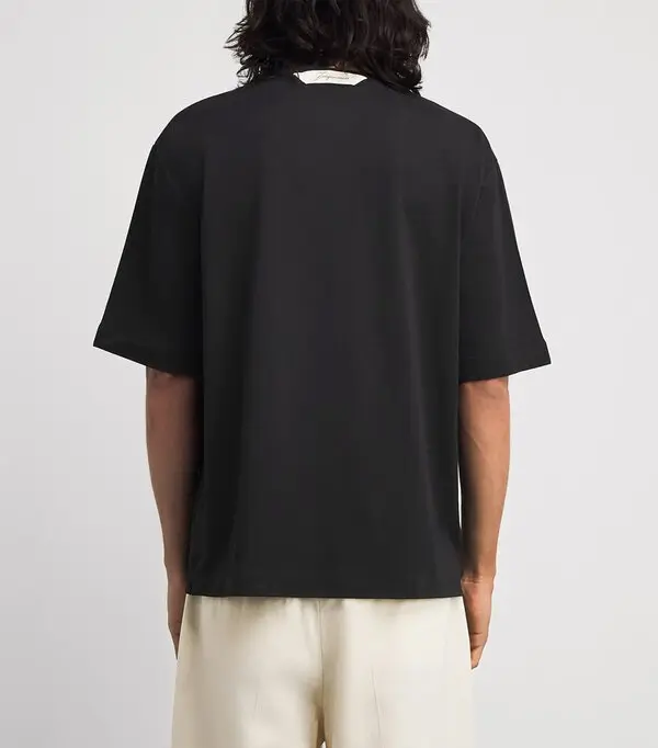 Jacquemus Cotton Rond Carré T-shirt - Black