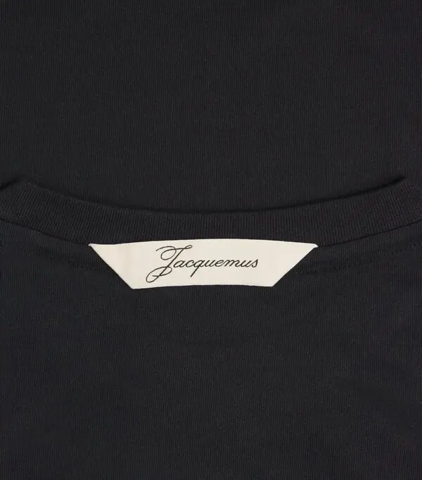 Jacquemus Cotton Rond Carré T-shirt - Black