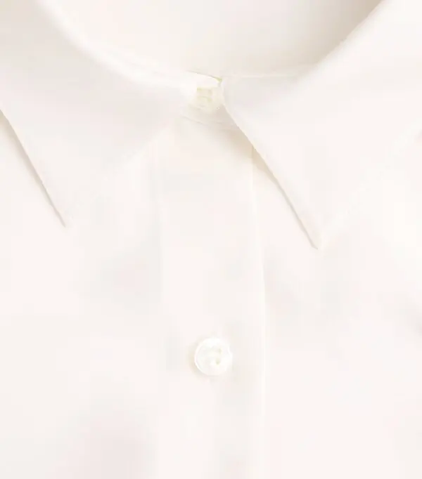 Theory Supima Cotton Cropped Shirt