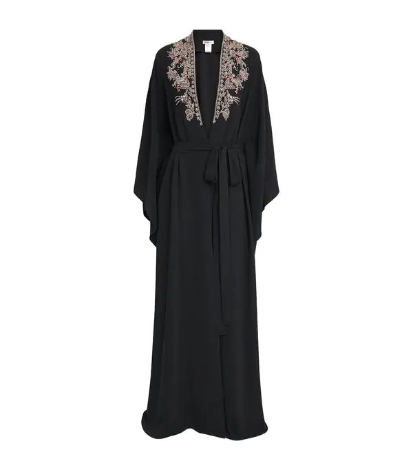 Zuhair Murad Embellished Cady Cape - Black