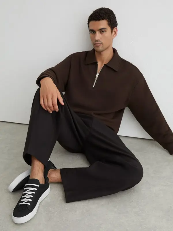 REISS Finley Knit Low-top Trainers