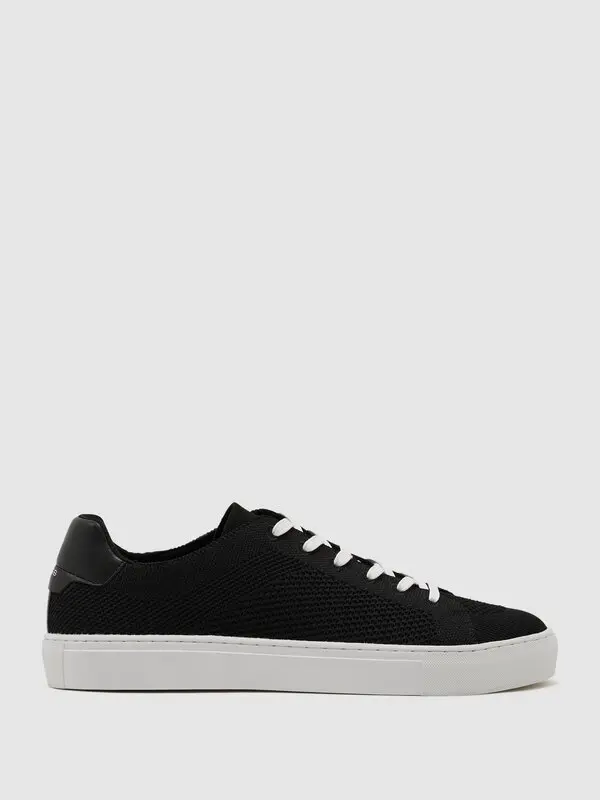 REISS Finley Knit Low-top Trainers