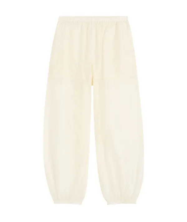 BY MALENE BIRGER Lumas Silk Organza Cropped Trousers - Soft White