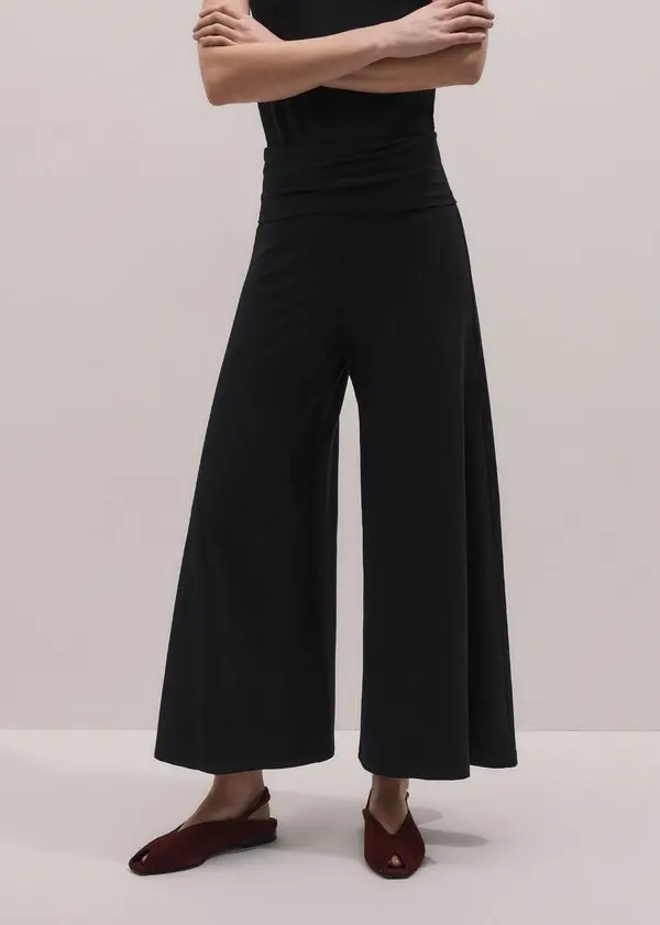 ME+EM Cropped Super Wide Palazzo Pant