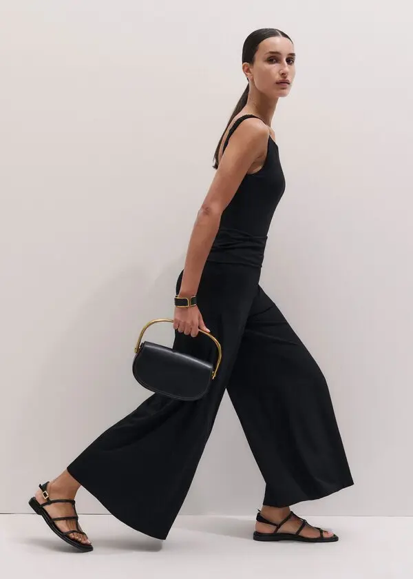 ME+EM Cropped Super Wide Palazzo Pant