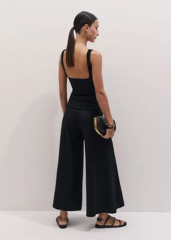 ME+EM Cropped Super Wide Palazzo Pant