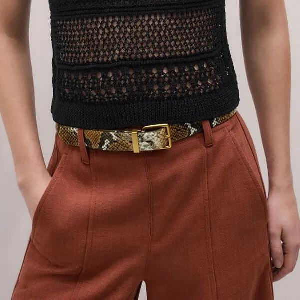 ME+EM Linear Knit Straight Baby Tee