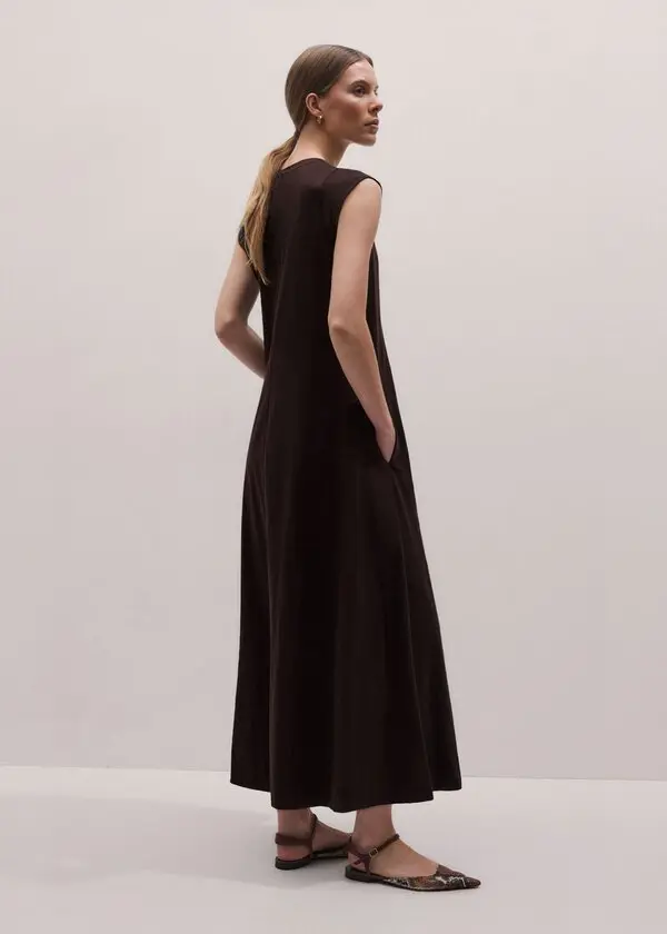 ME+EM V-neck A-line Maxi Dress