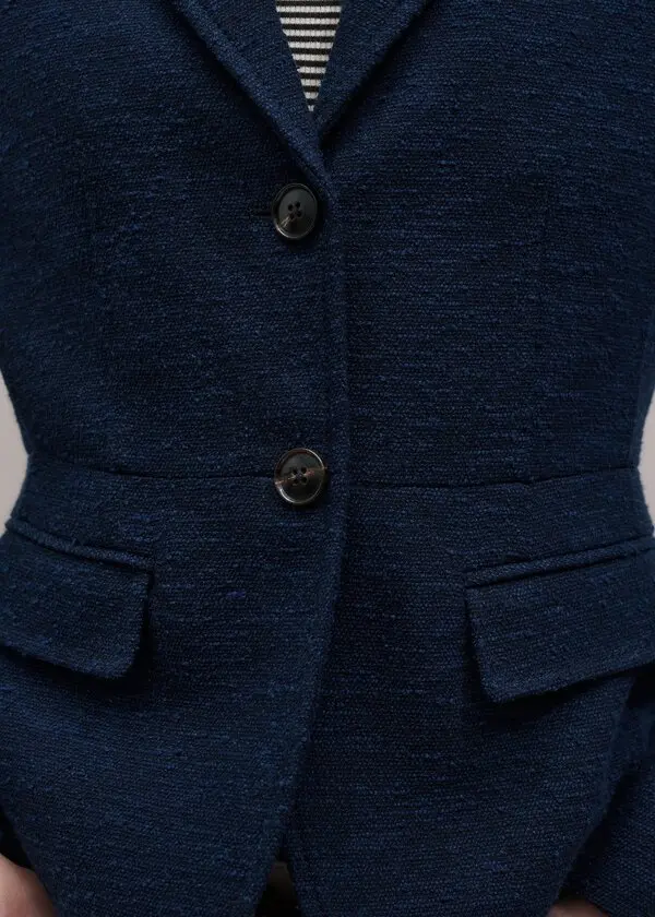 ME+EM Textured Bouclé Corset Jacket