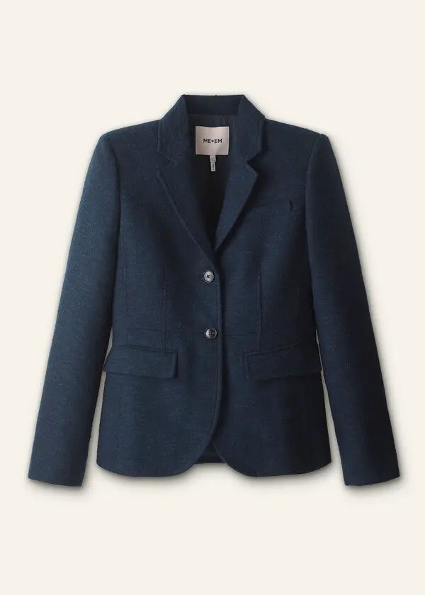 ME+EM Textured Bouclé Corset Jacket