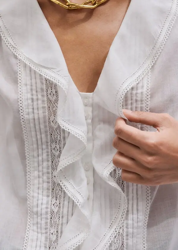 ME+EM Ruffle Blouse