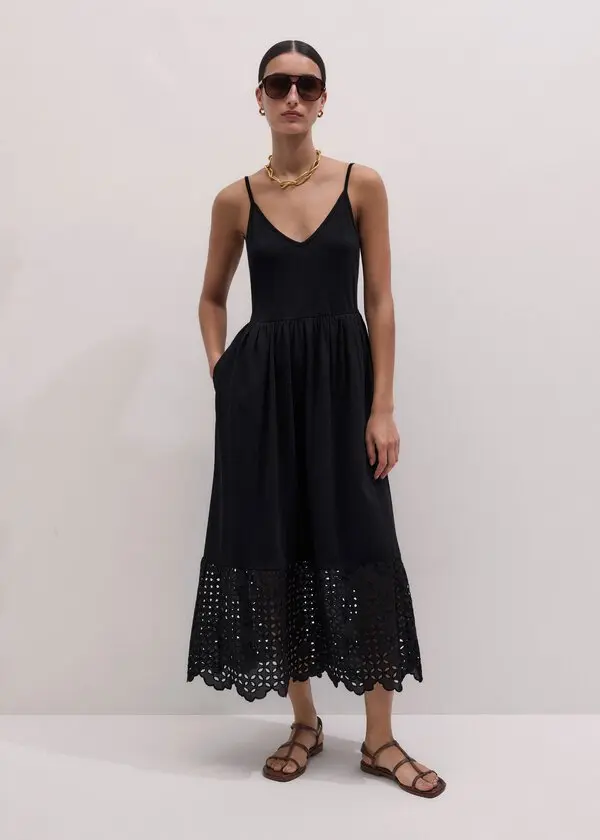 ME+EM Broderie Anglaise Maxi Dress