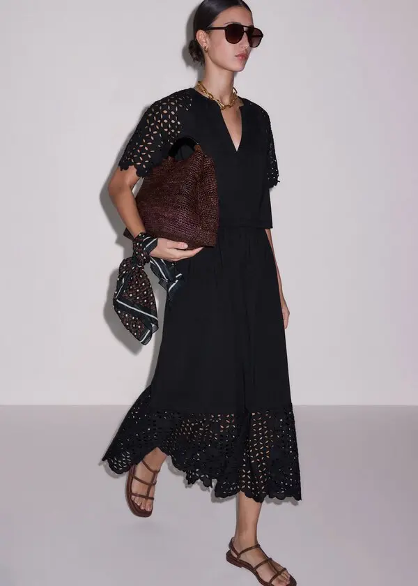 ME+EM Broderie Anglaise Maxi Dress